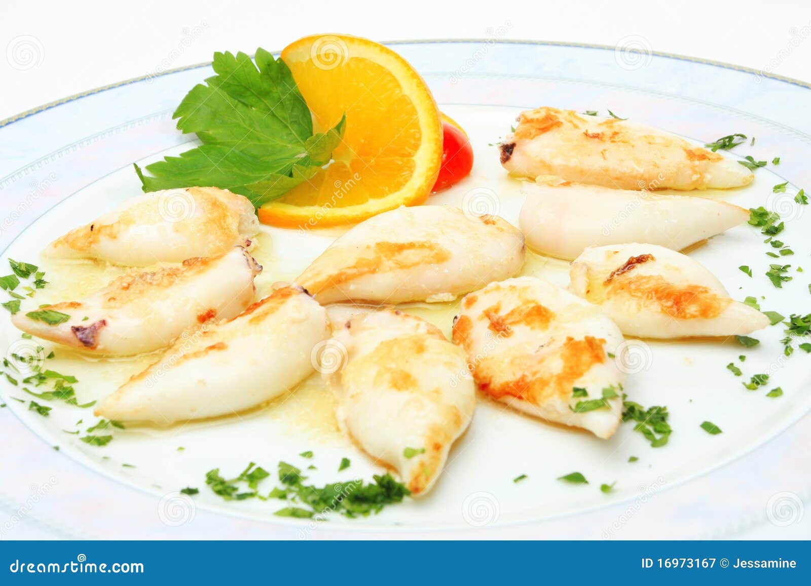 Served calamari stock image. Image of specialty, meat - 16973167