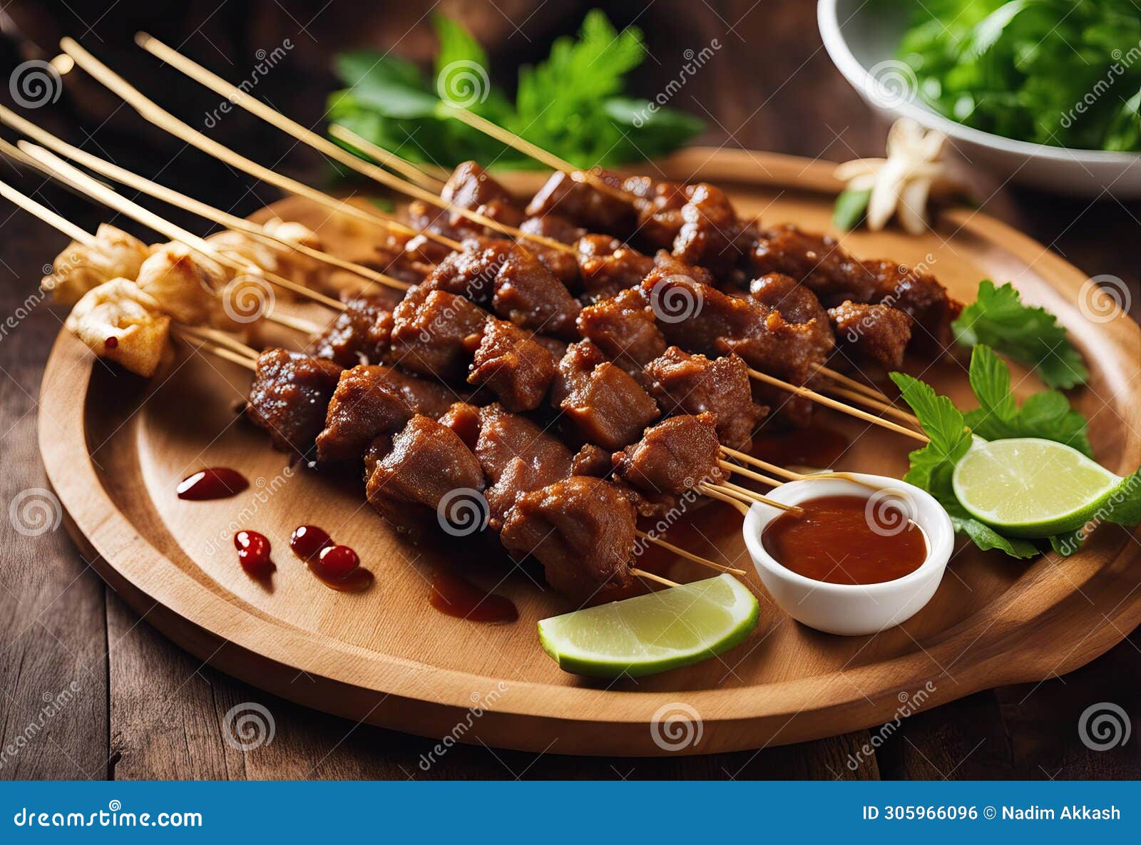 Kambing Adha Indonesian Eid Adha Sate Idul Homemade Lamb Satay Menu ...