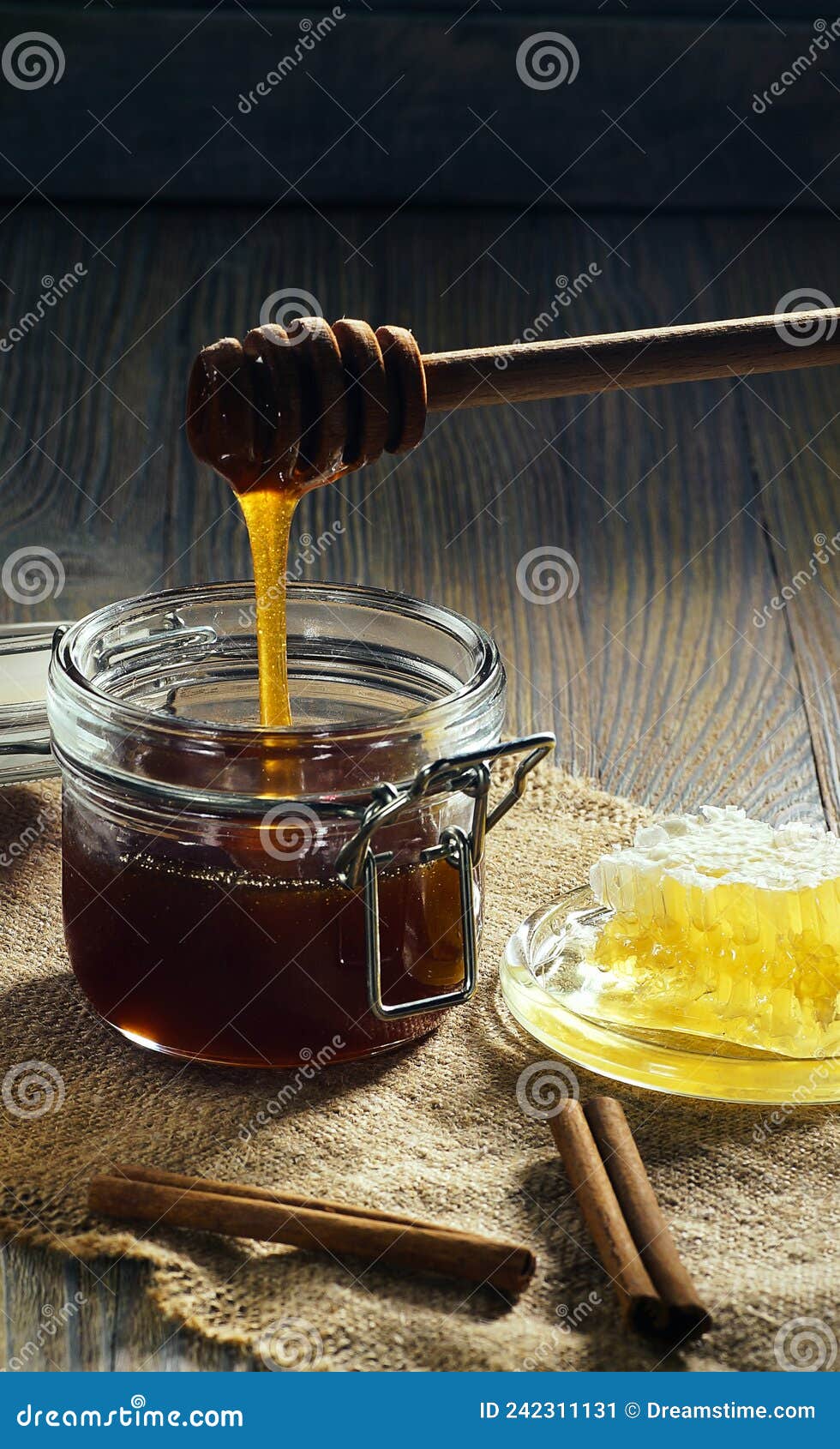 Served Floral Honey for BREAKFAST Stock Image - Image of hibiscus ...