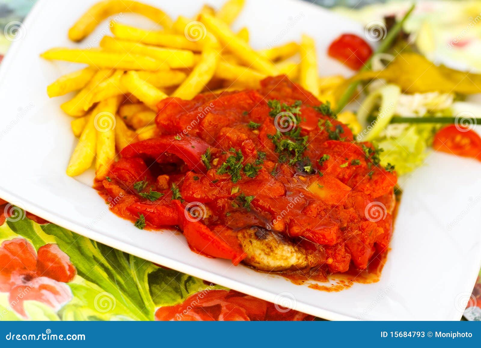 Served Fresh Gold Meat Cutlet Stock Image - Image of cabbage, fried ...
