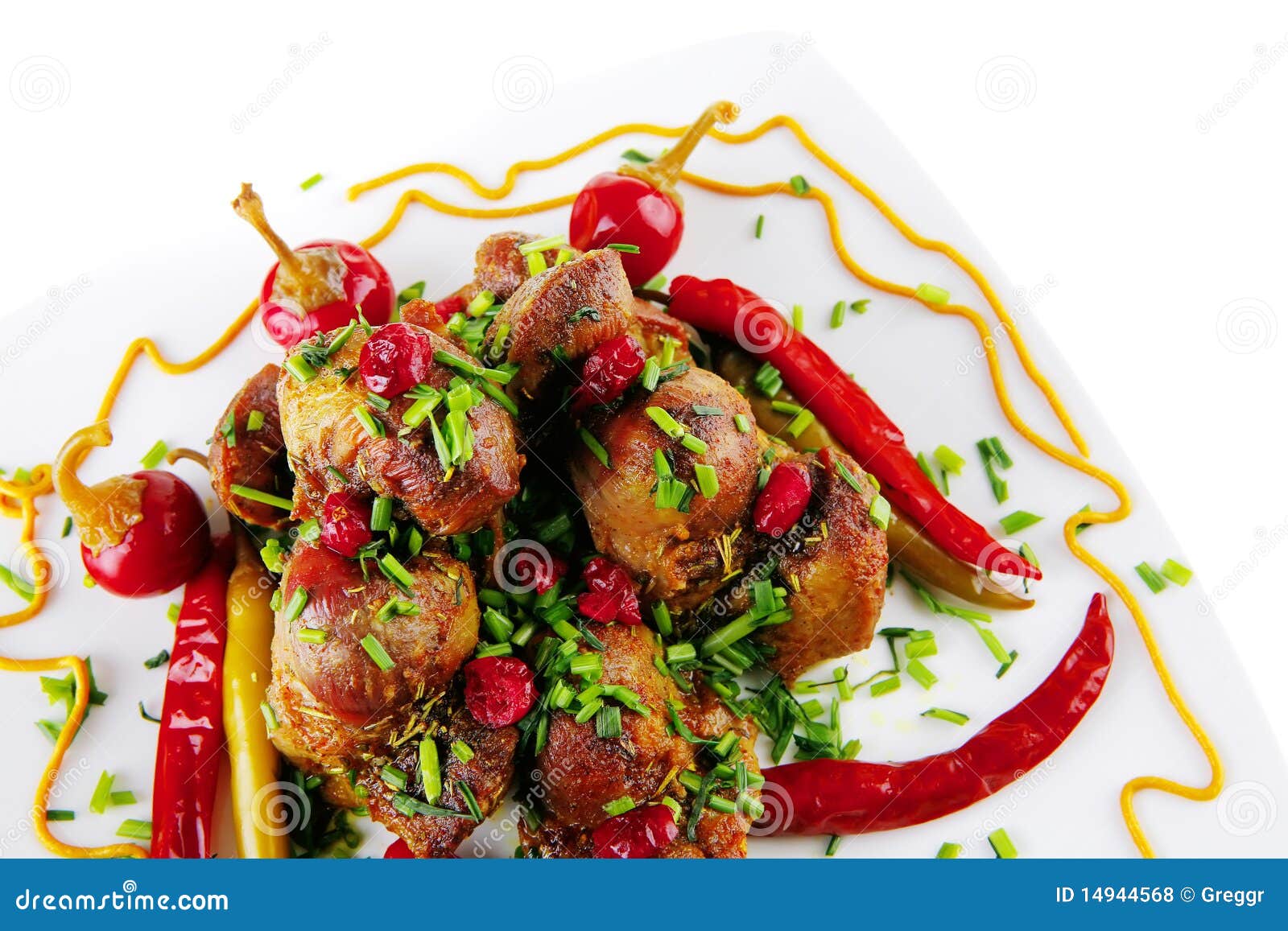 Served meat course stock photo. Image of balls, onion - 14944568