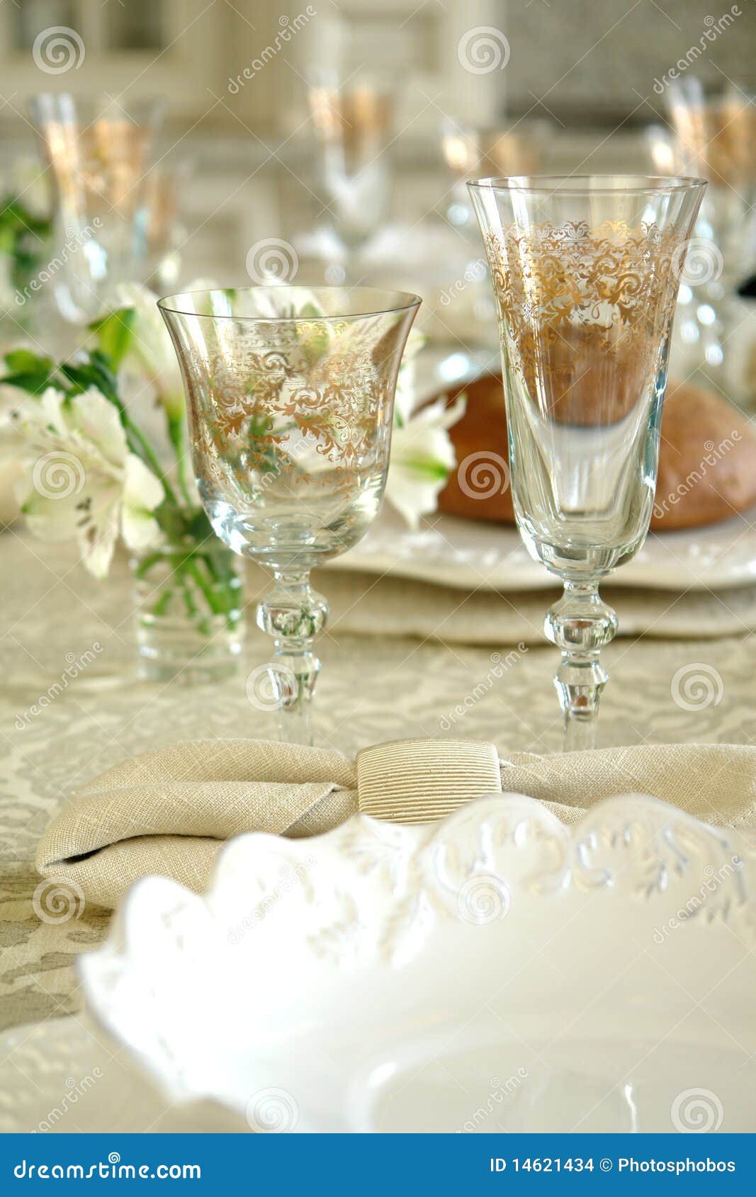 Served table stock photo. Image of home, setting, bright - 14621434