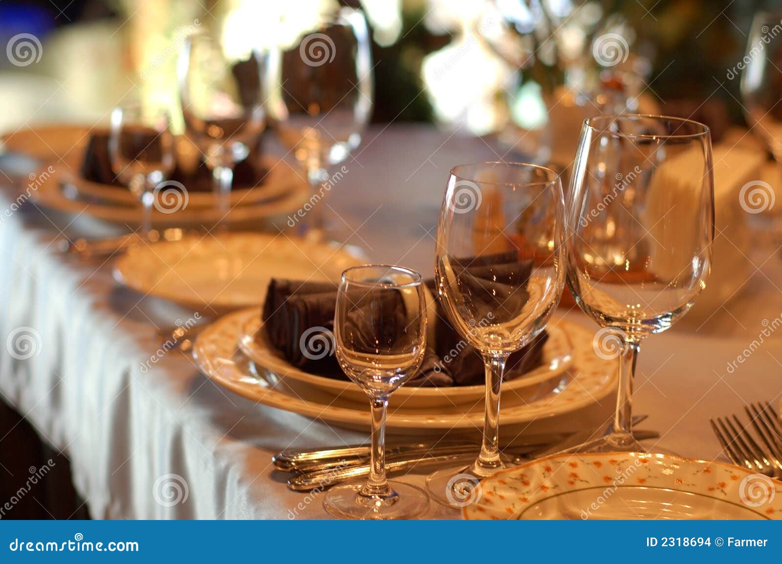 Served table stock photo. Image of restaurant, empty, elegant - 2318694