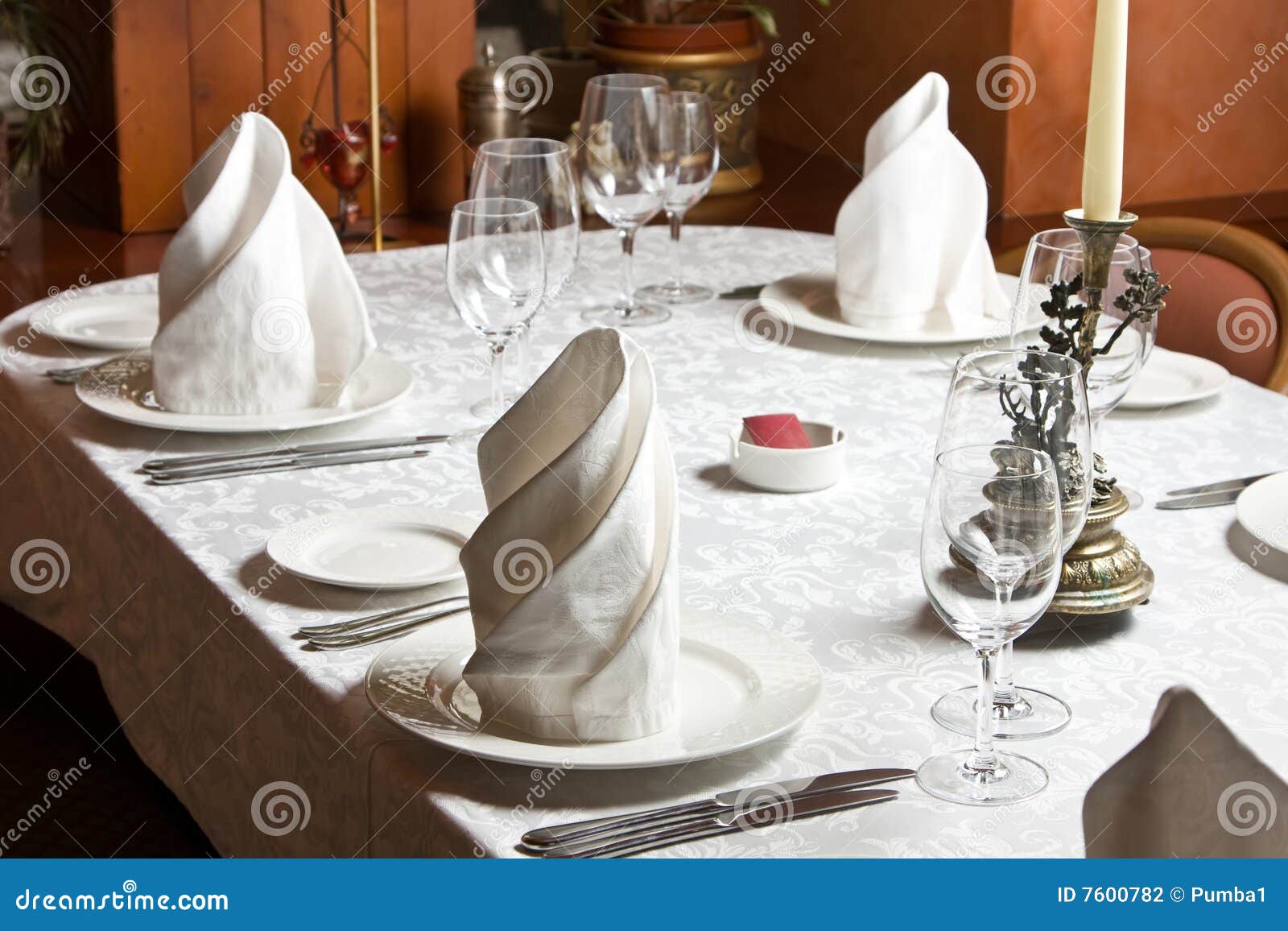 The served table stock photo. Image of crockery, celebrate - 7600782