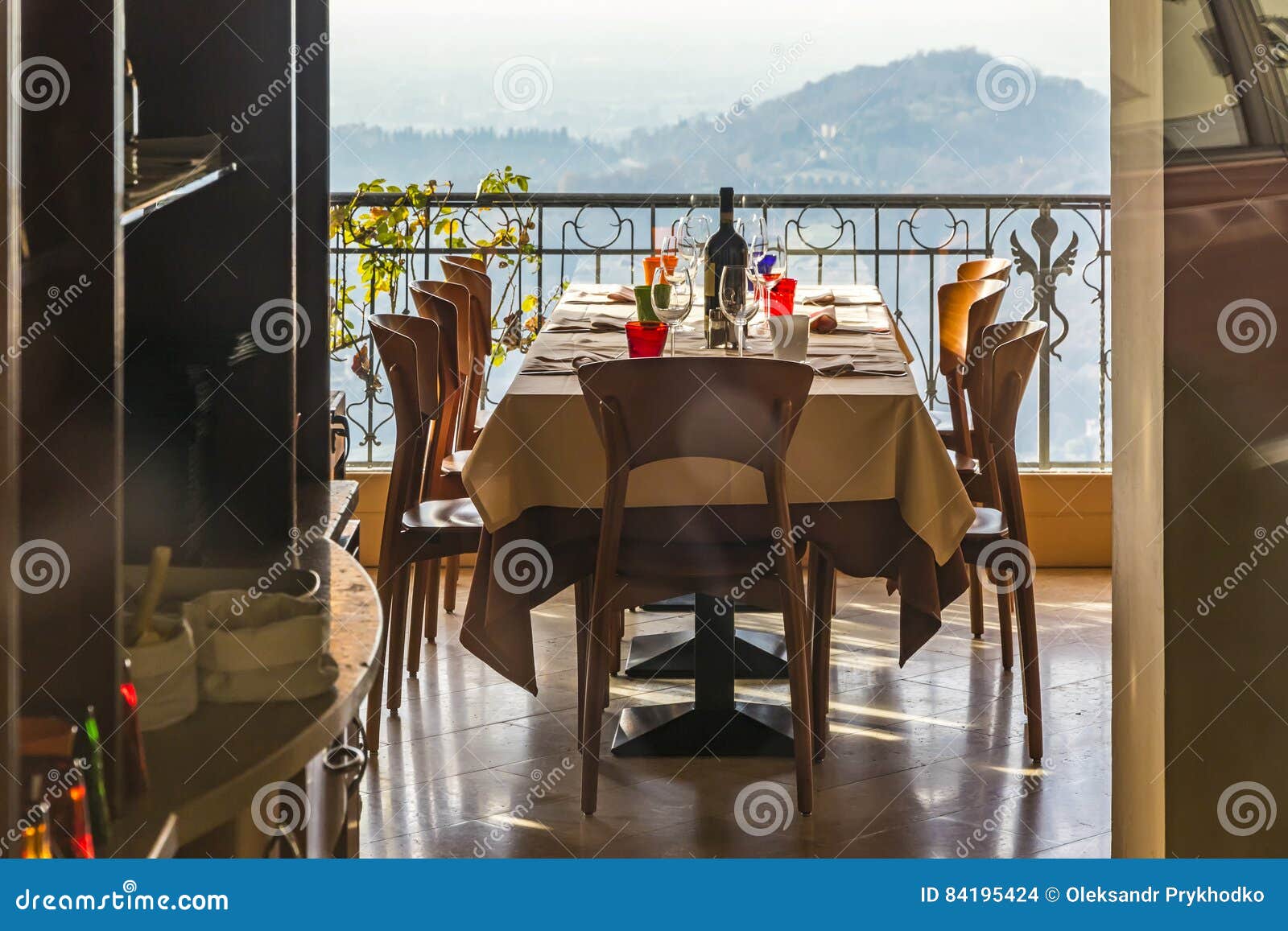 Served Table in an Italian Restaurant Stock Photo - Image of italy ...