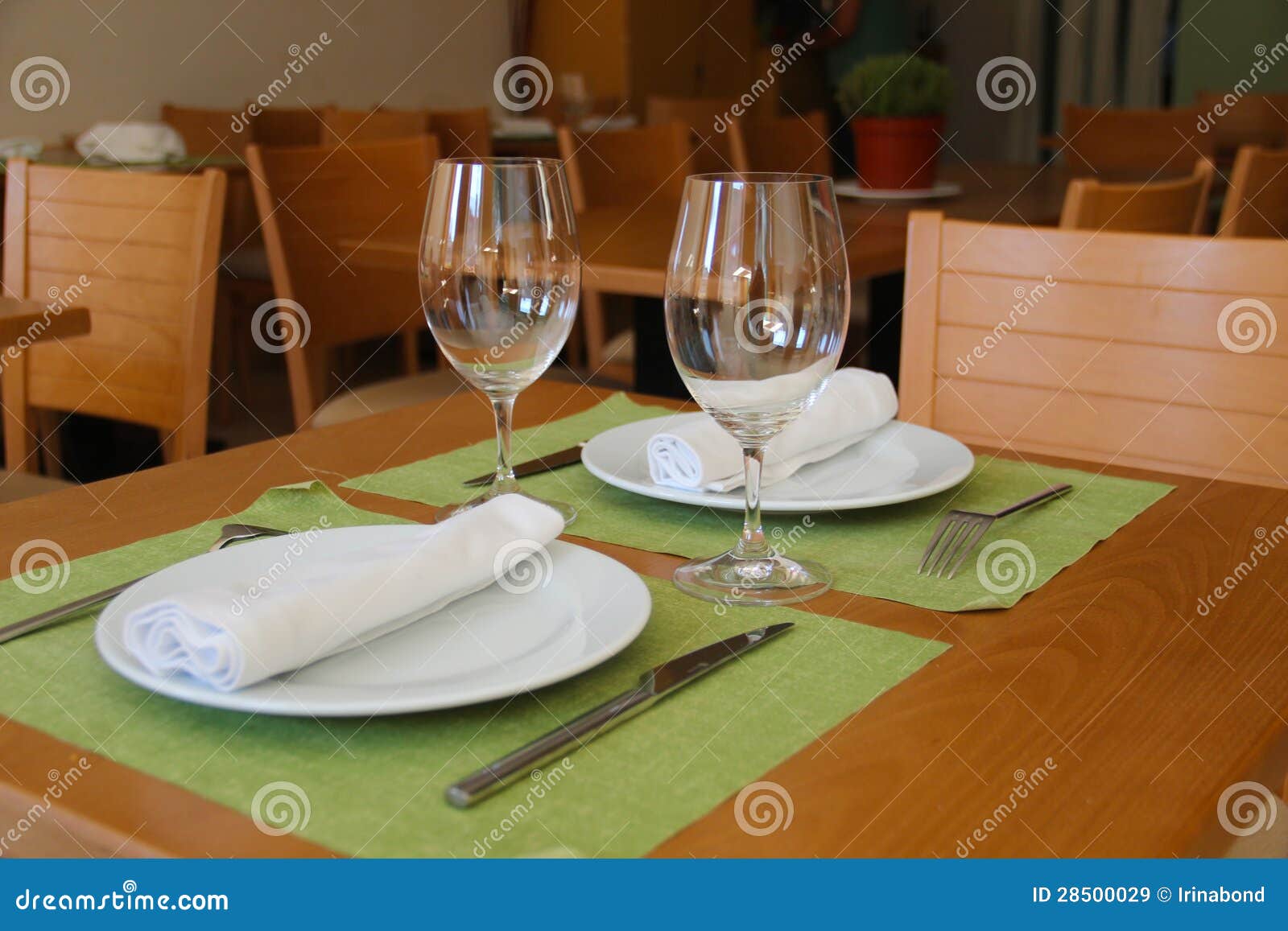 Served Table in the Restaurant Stock Image - Image of white, tablecloth ...