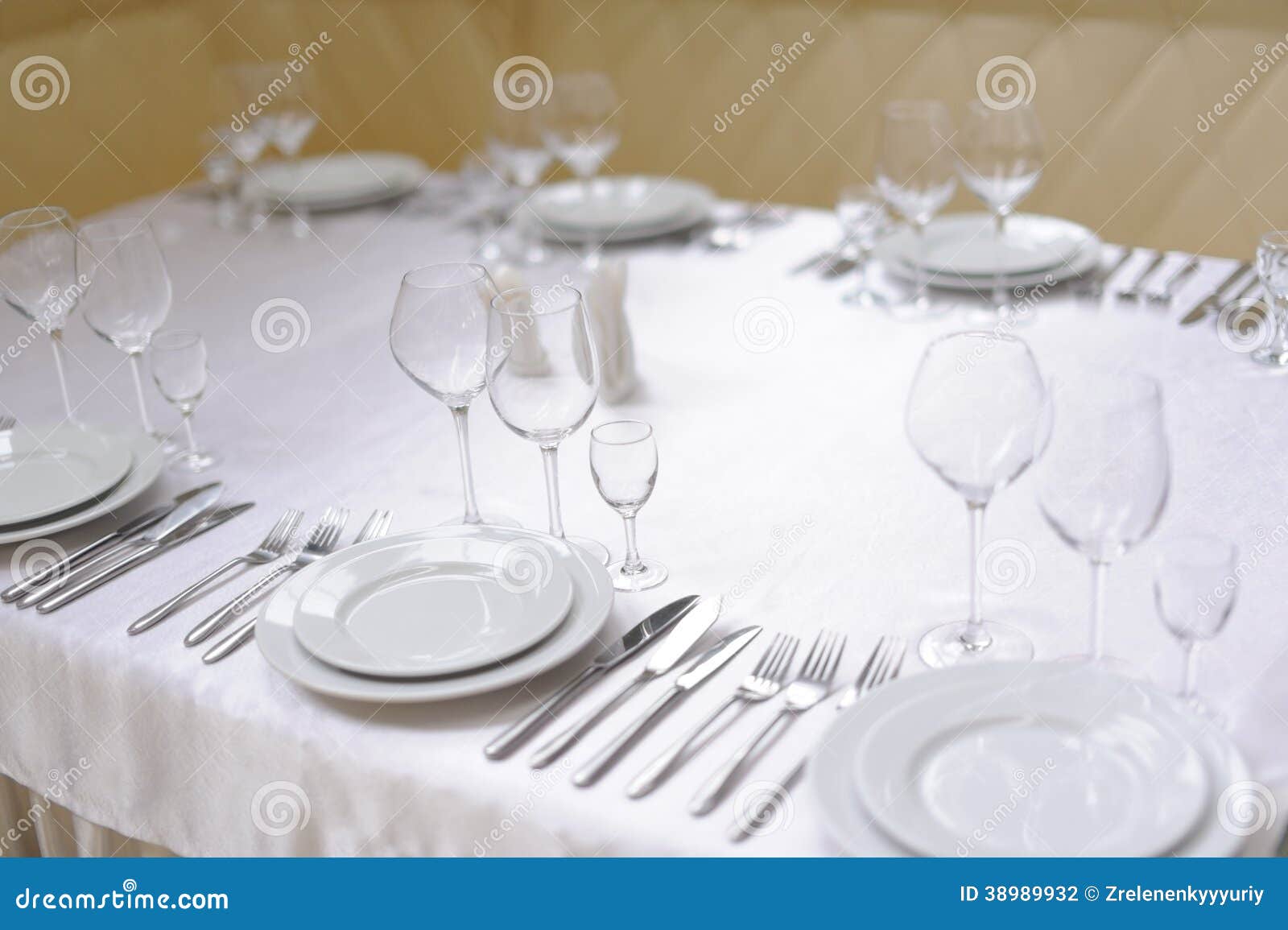 Served table in restaurant stock photo. Image of breakfast - 38989932