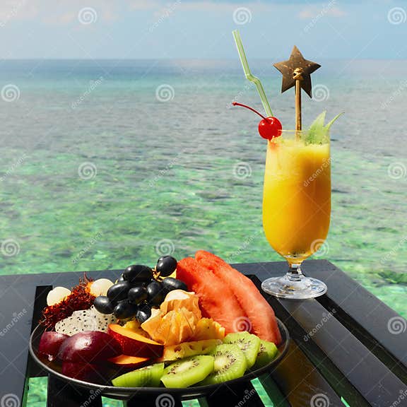 Served Table at Tropical Resort Stock Photo - Image of holiday ...