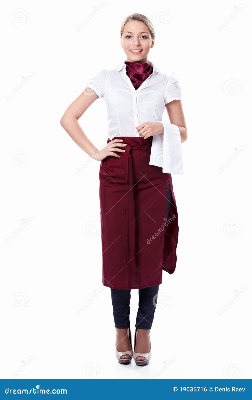 Serveerster stock foto. Image of elegant, mensen, uitziend - 19036716