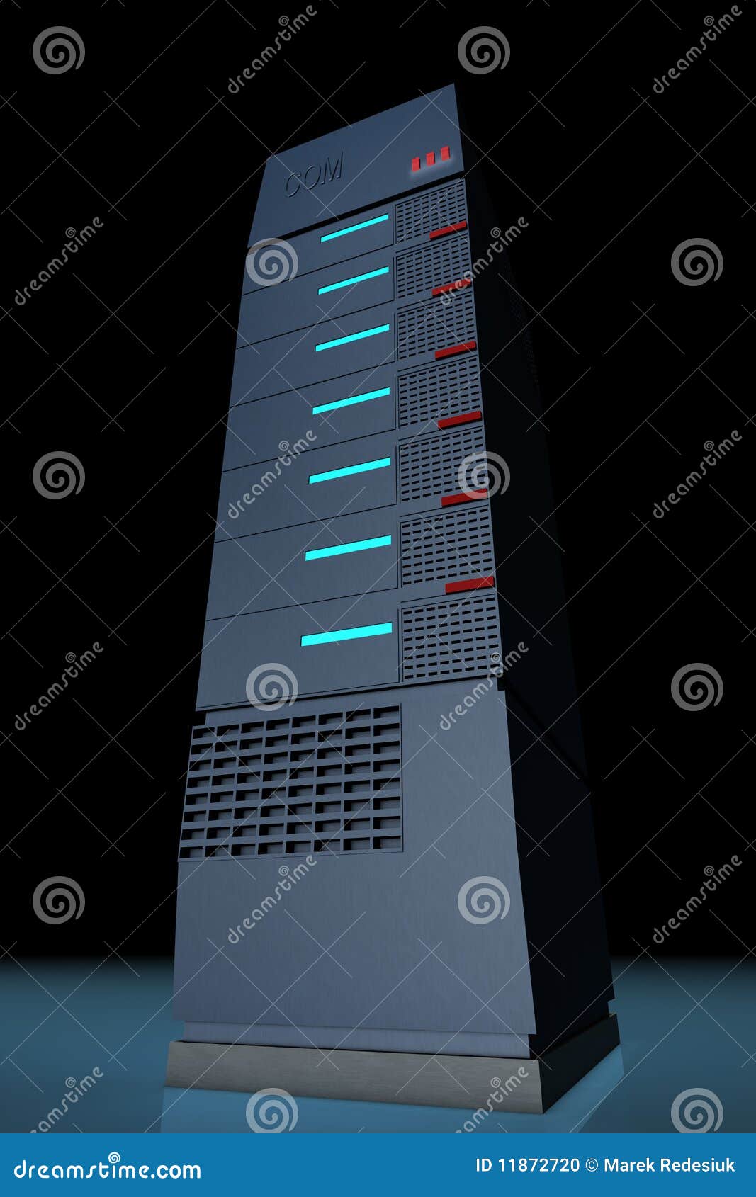 Server stock illustration. Illustration of digital, object - 11872720