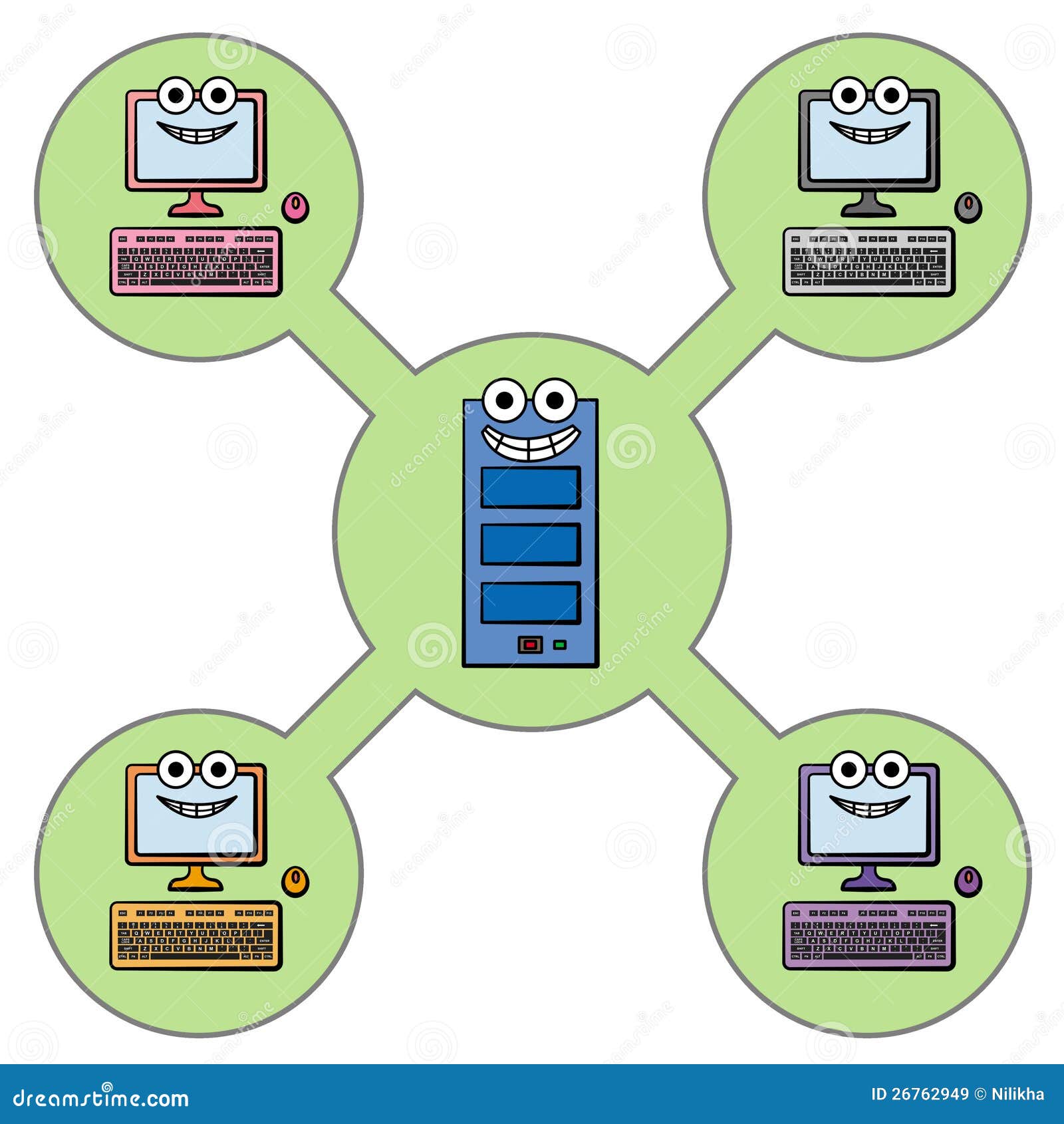 Server stock illustration. Illustration of communications - 26762949