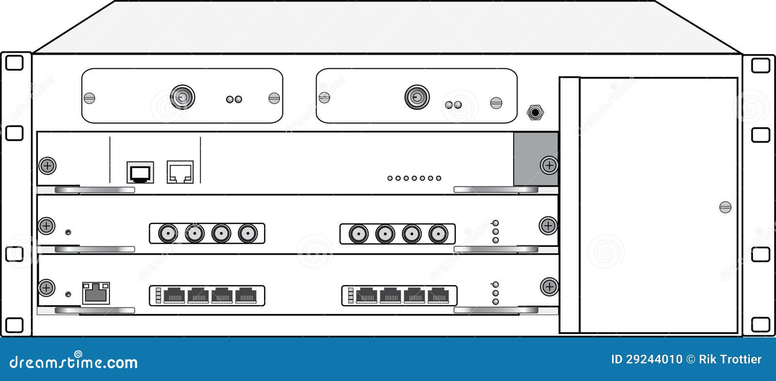 Server stock illustration. Illustration of router, networking - 29244010