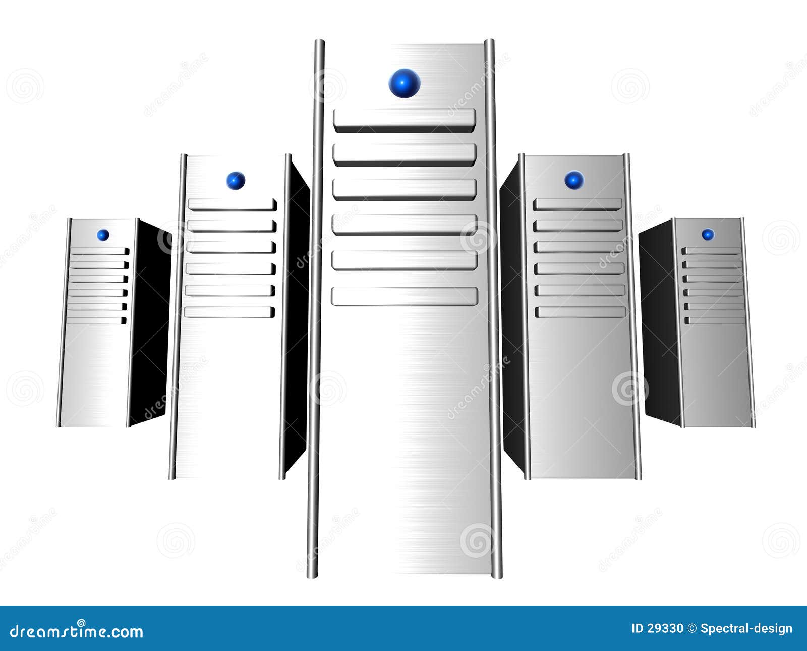 Server 3D illustrazione di stock. Illustrazione di fornitore - 29330