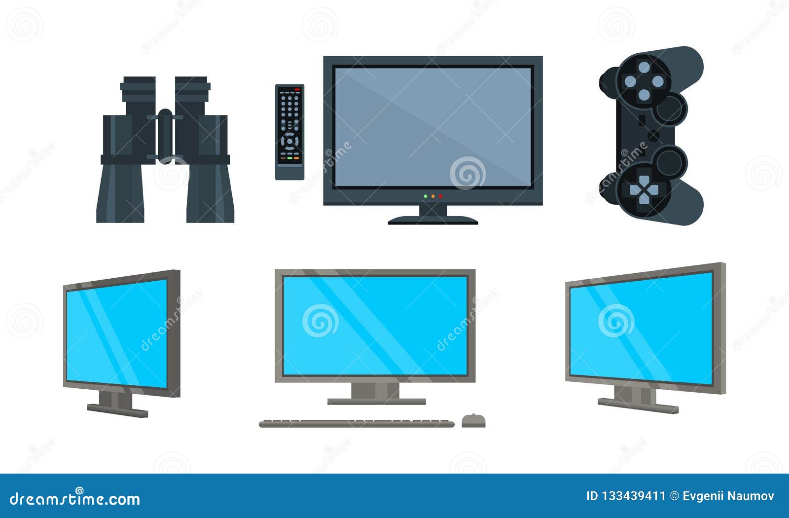 Server Administration Icons, Computer Security Vector Illustration on a ...