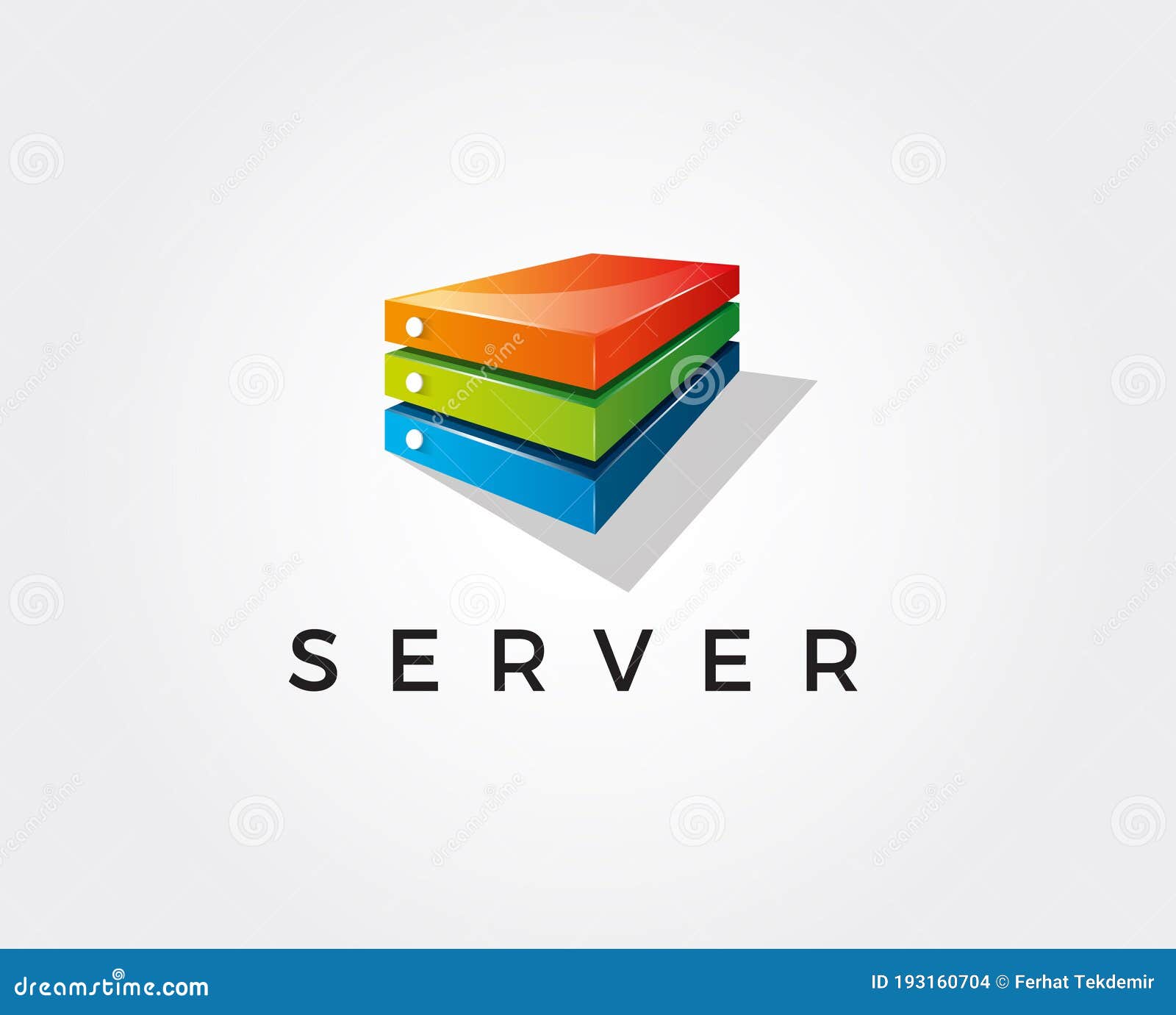 Minimal Server Box Logo Template - Vector Illustration Stock Vector ...