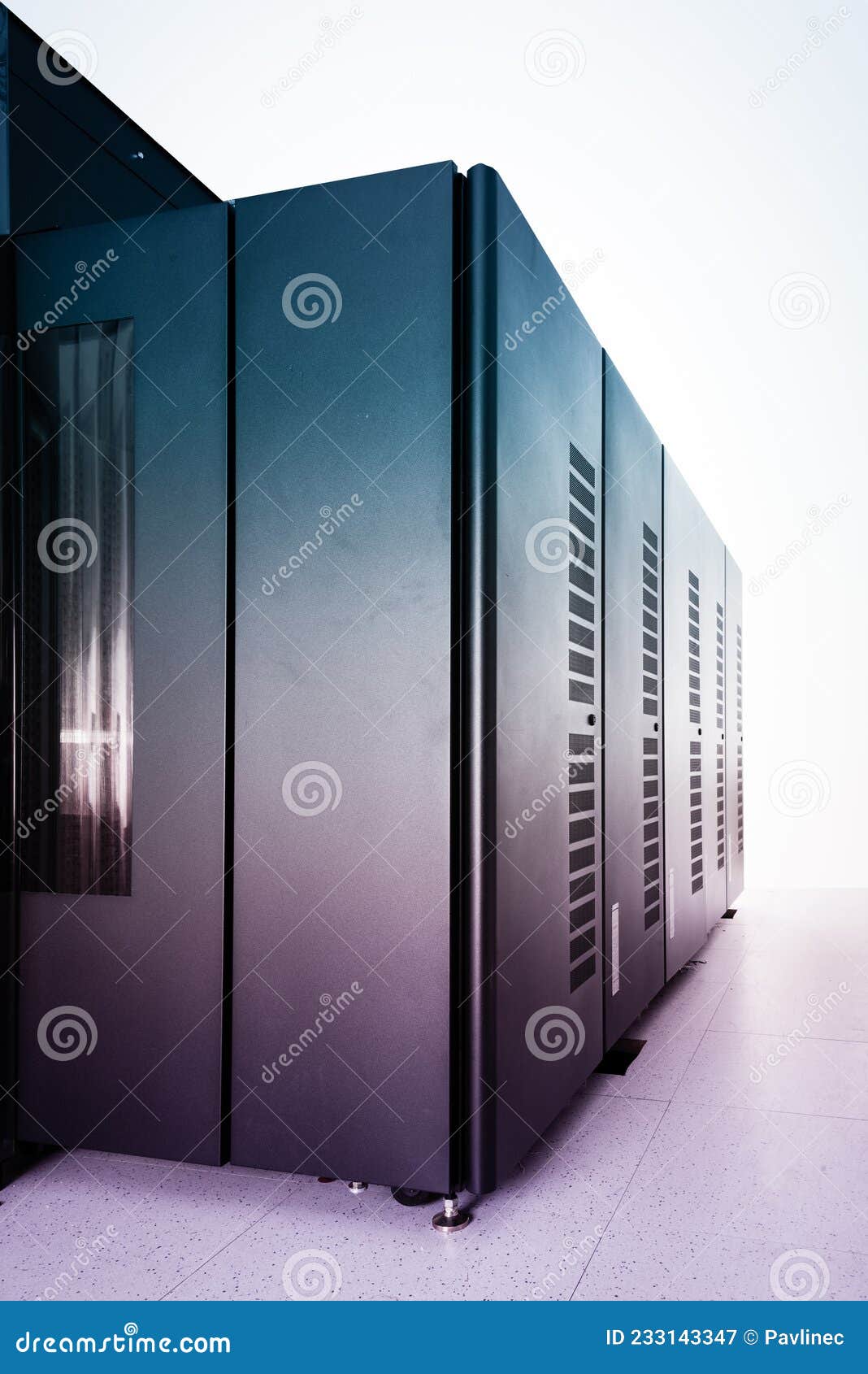 Server Cabinets Inside Data Center Room Stock Image - Image of ...