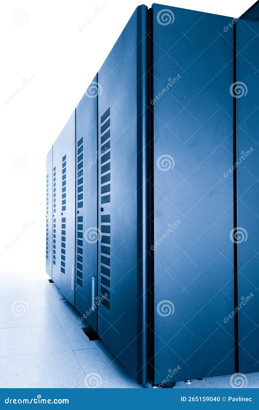 Server Cabinets Inside Data Center Room Stock Photo - Image of room ...
