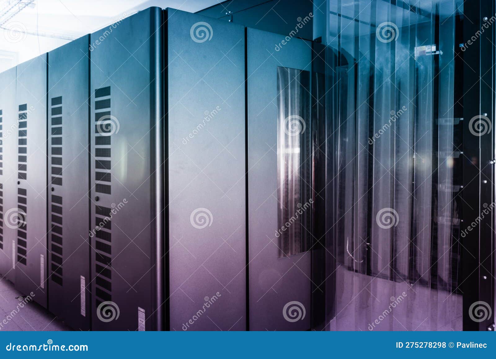 Server Cabinets Inside Data Center Room Stock Photo - Image of data ...