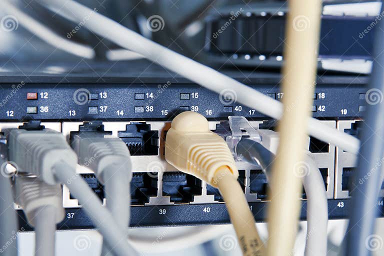 Server and cables stock image. Image of hardware, service - 31621705