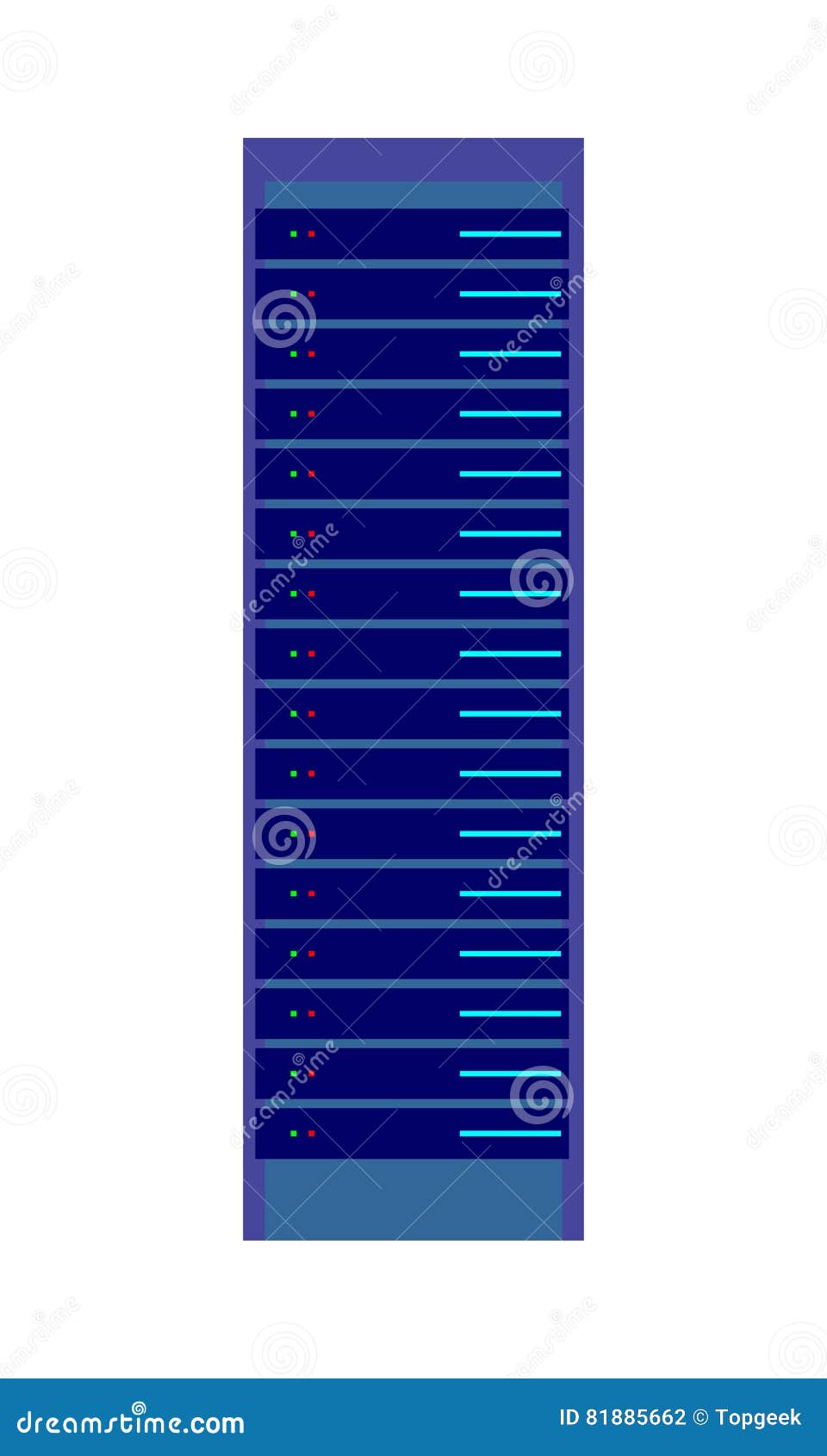 Server and Computer Networking Hardware Icon Stock Vector ...