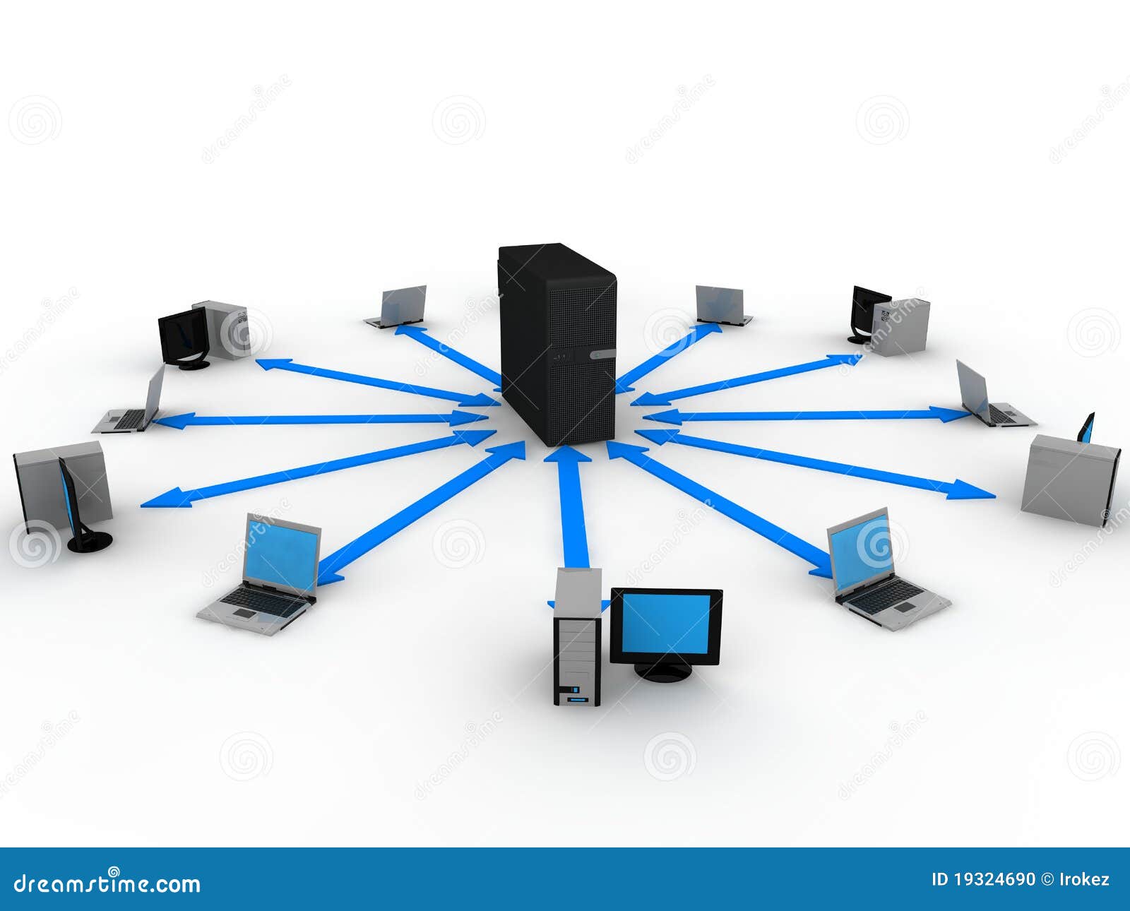 Server concept stock illustration. Illustration of wireless - 19324690