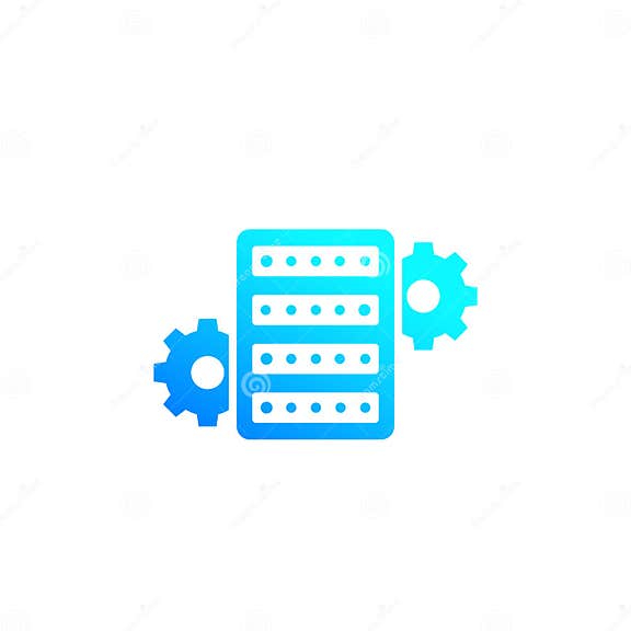 Server configuration icon stock vector. Illustration of centre - 148880478