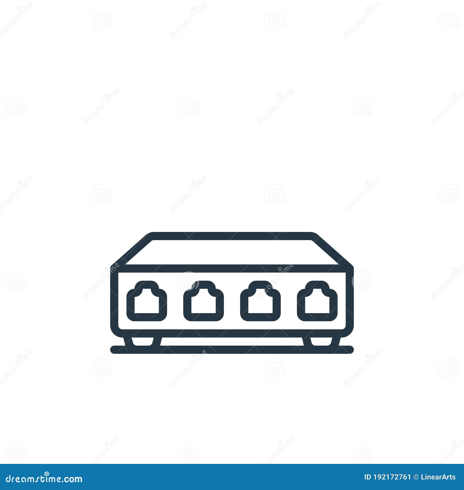 Server Control Icon Vector from Cloud Computing Concept. Thin Line ...