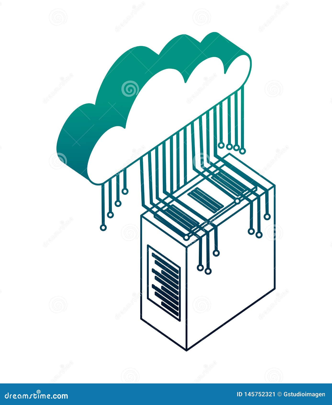 Server Data Center with Cloud Computing and Electronic Circuit Stock ...