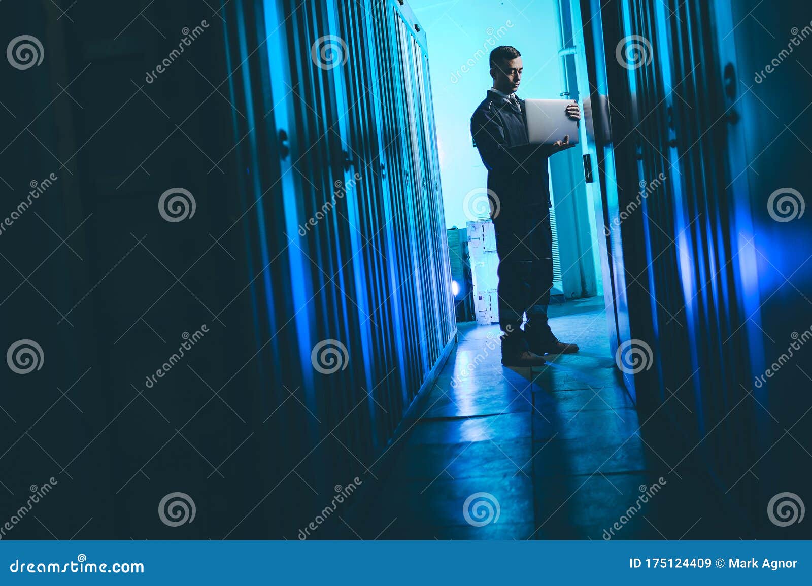 Server Data Network Center Internet Man Connection Stock Image - Image ...
