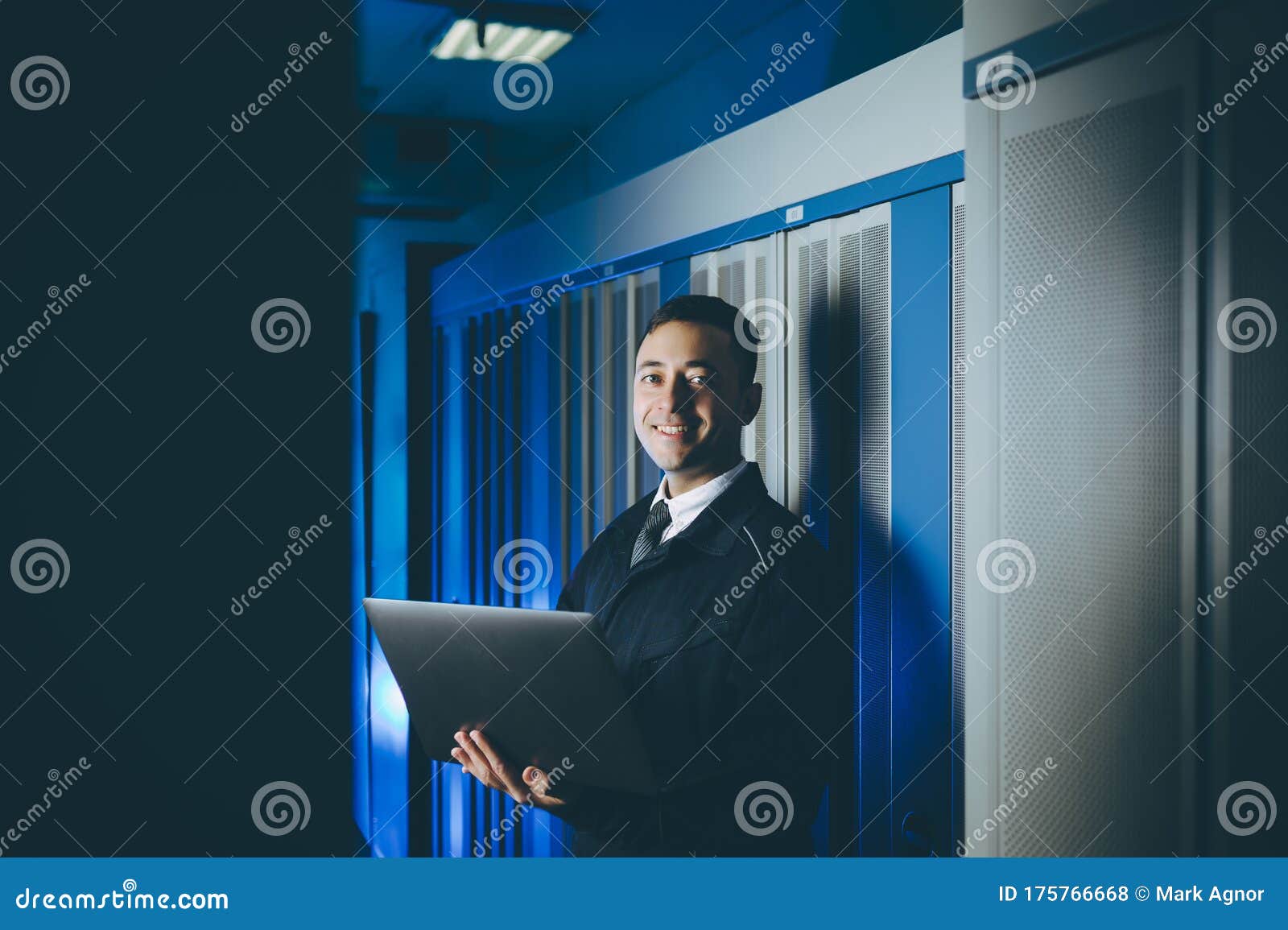 Server Data Network Center Internet Man Connection Stock Photo - Image ...