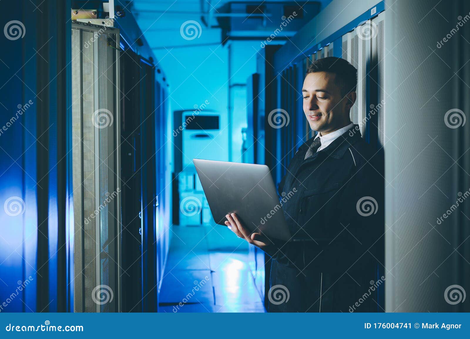 Server Data Network Center Internet Man Connection Stock Image - Image ...