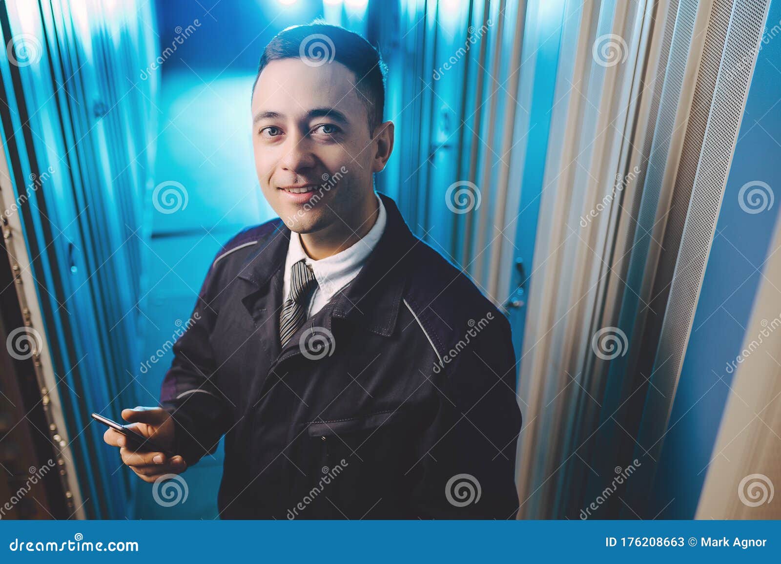Server Data Network Center Internet Man Connection Stock Image - Image ...