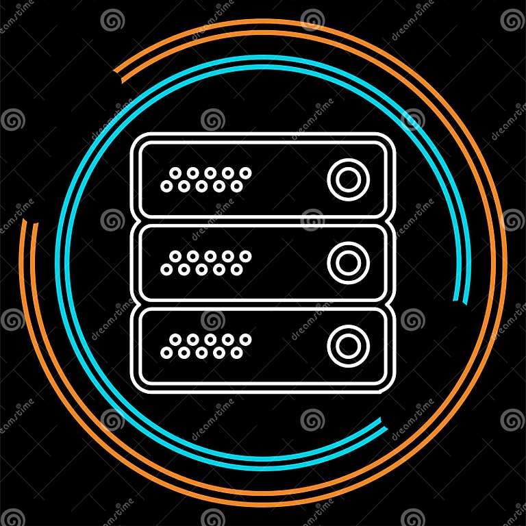 Server Data Racks Illustration - Computer Storage Stock Vector ...