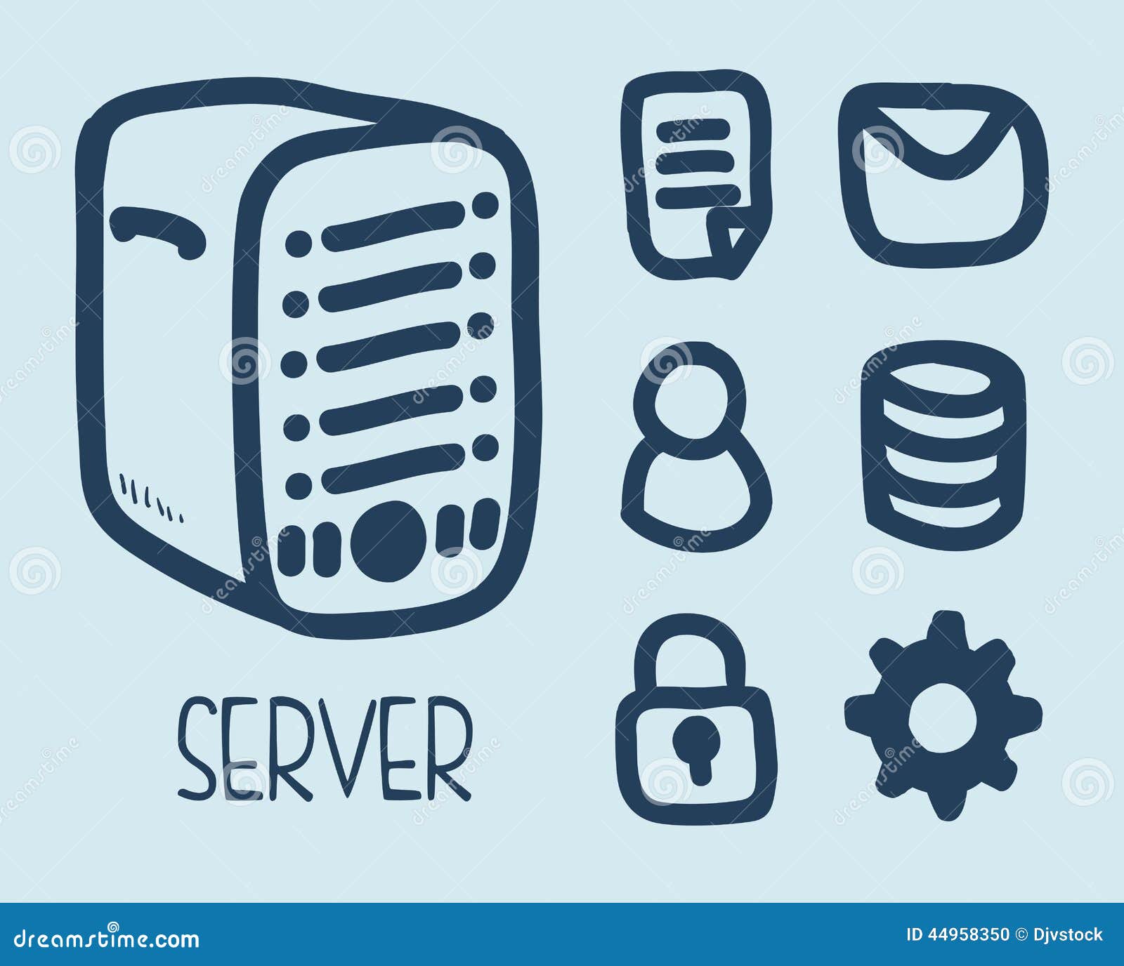 Server design stock vector. Illustration of networking - 44958350