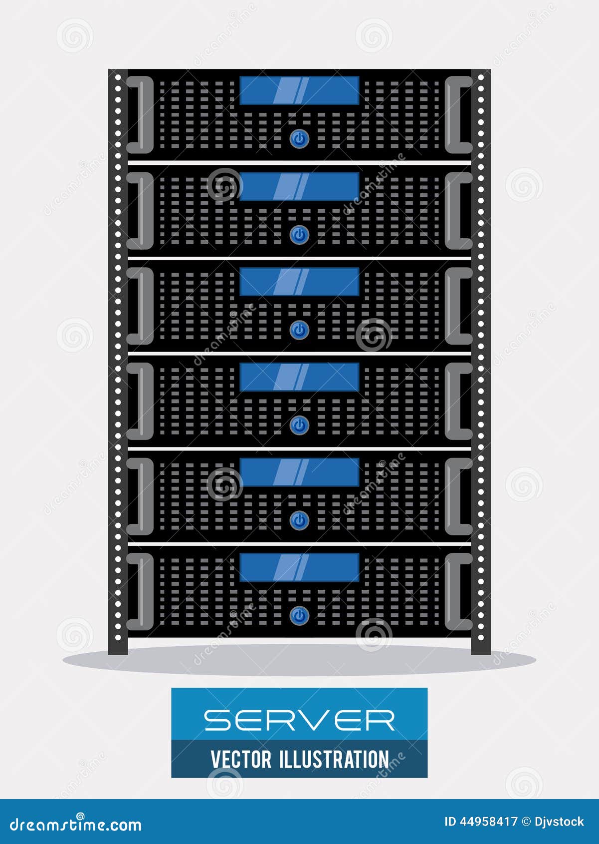 Server design stock vector. Illustration of network, mainframe - 44958417