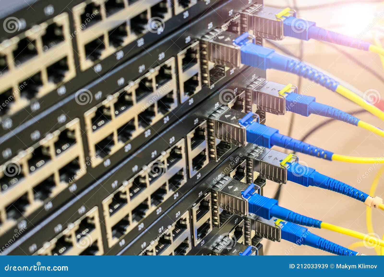 Server Equipment of the Main Technical Platform. a Stack of Managed ...