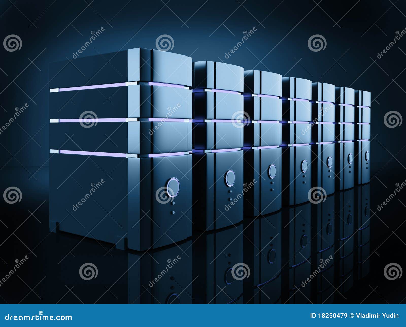 Server farm stock illustration. Illustration of computer - 18250479