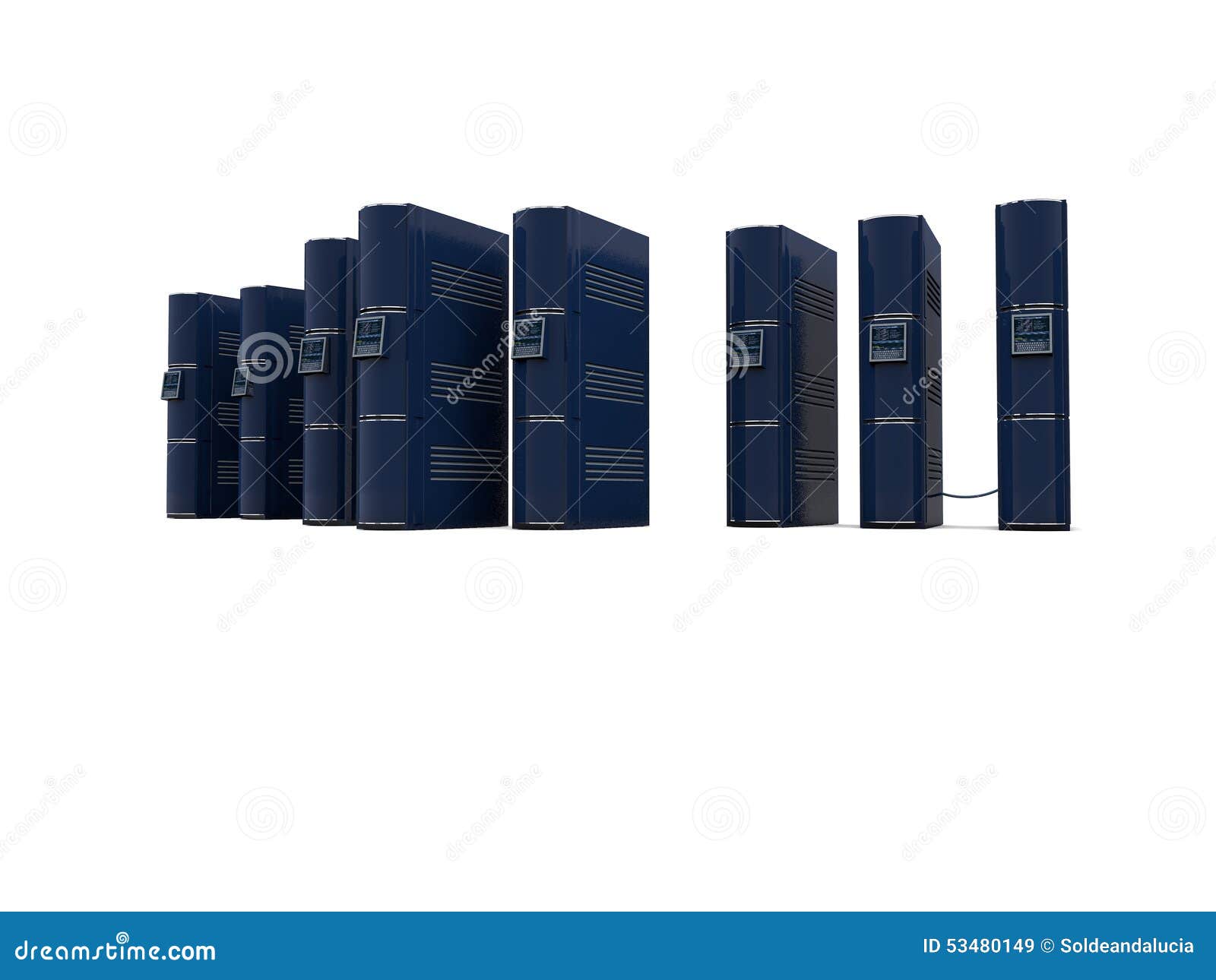 Server Farm stock illustration. Illustration of network - 53480149
