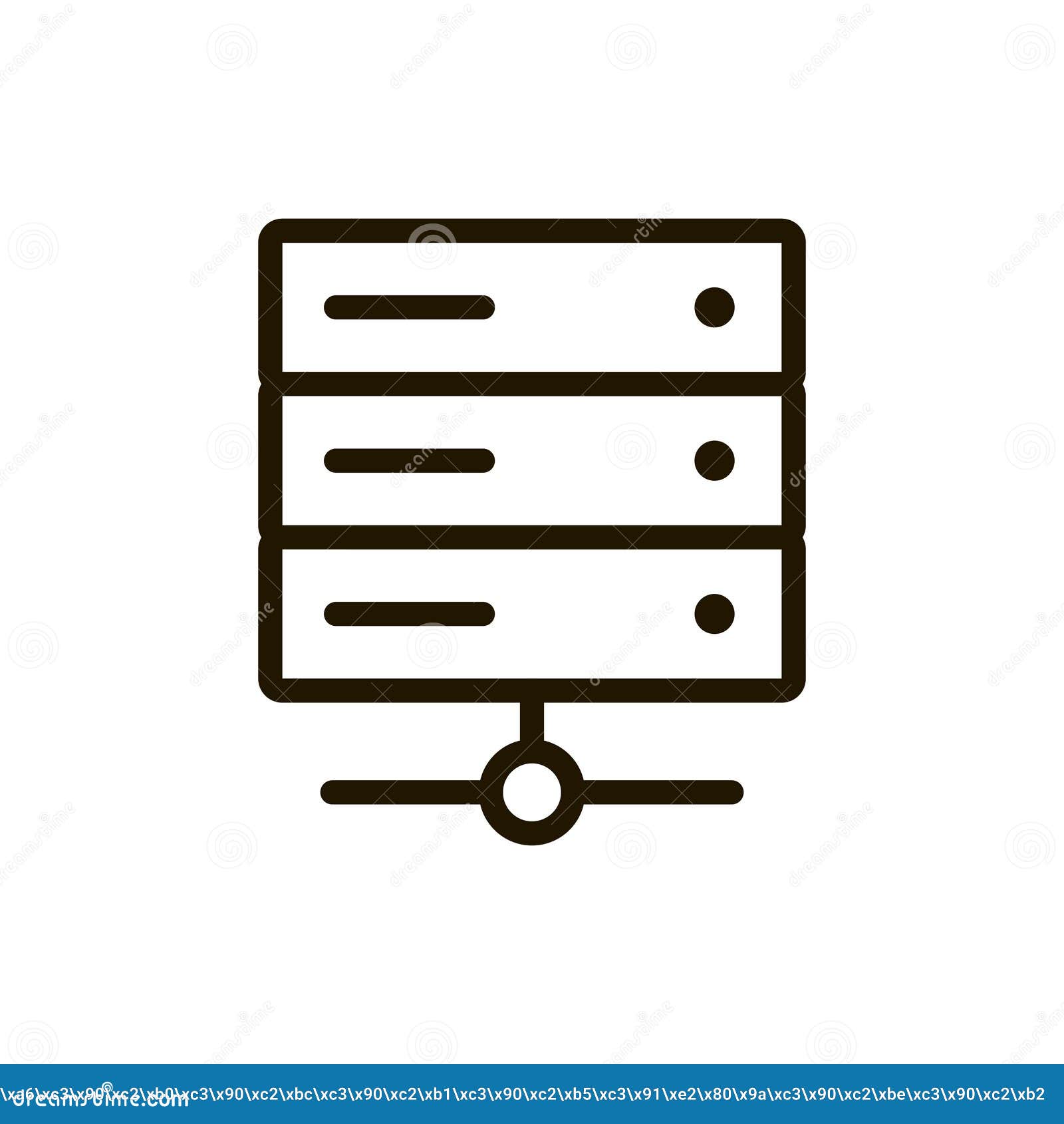 Server flat icon stock vector. Illustration of backup - 102673054