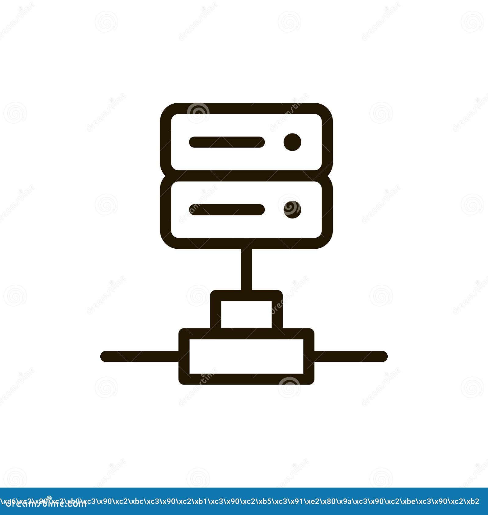 Server flat icon stock vector. Illustration of datacenter - 102673045
