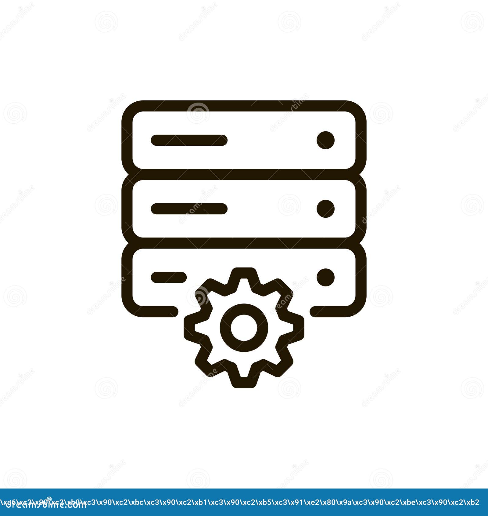 Server flat icon stock vector. Illustration of hard - 102673433
