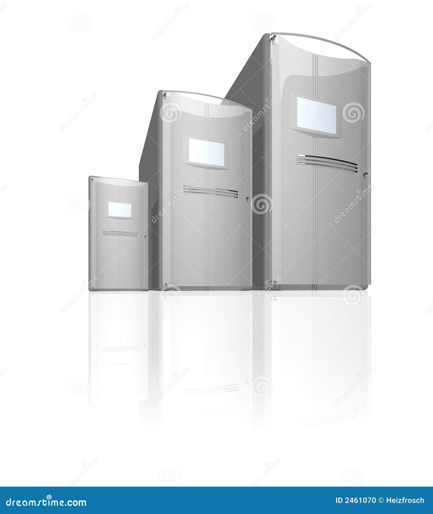 Server generations stock illustration. Illustration of silver - 2461070