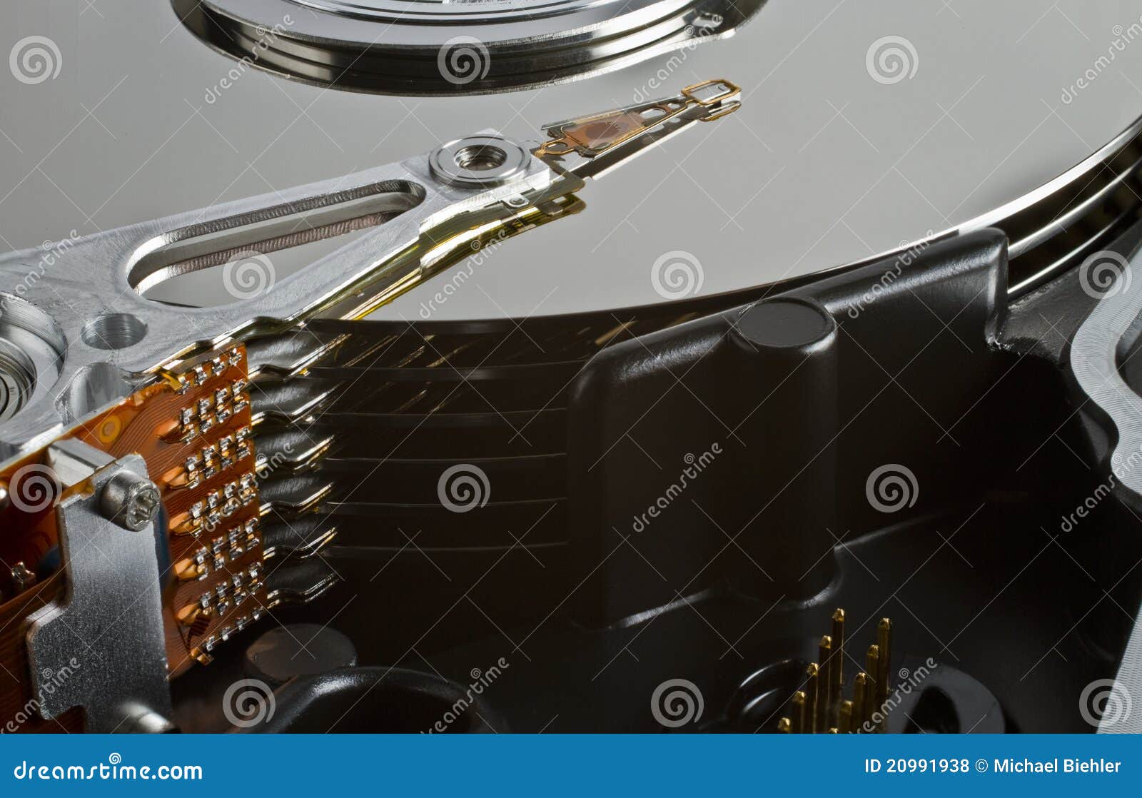 Server Hard Disk Drive in Close Up Stock Photo - Image of data ...