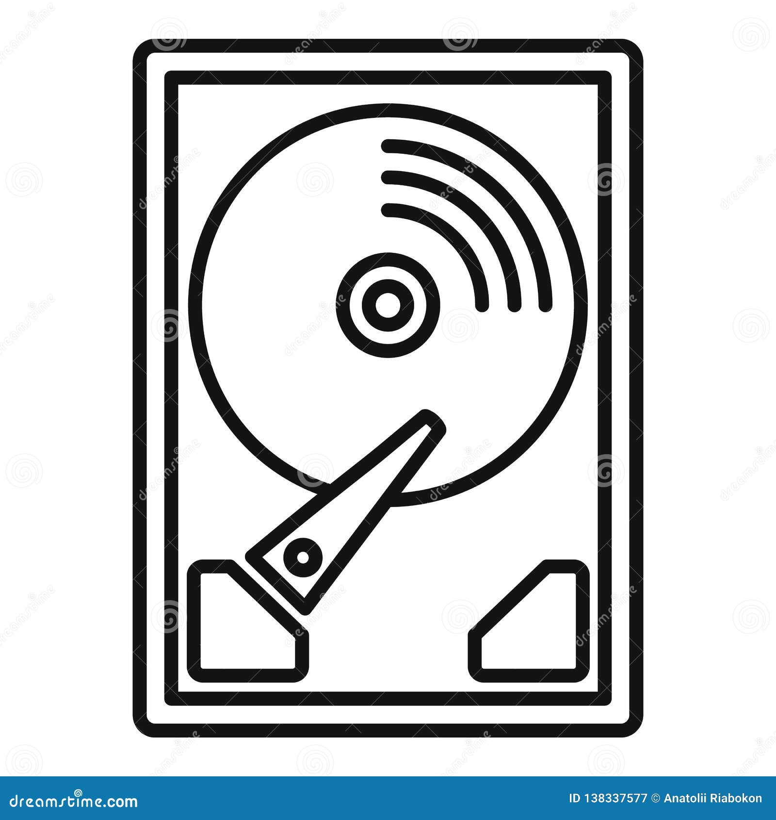 Server Hard Disk Icon, Outline Style Stock Vector - Illustration of ... Server Hard Disk Icon, Outline Style Stock Vector - Illustration of ...