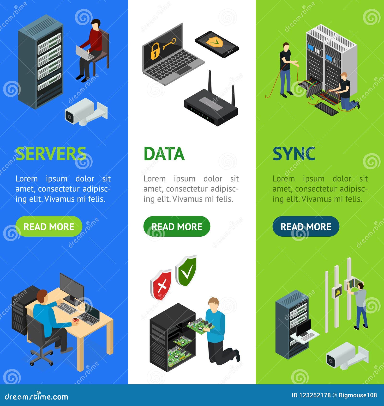 3d Man And Server, Hardware Maintenance Stock Image | CartoonDealer.com ...