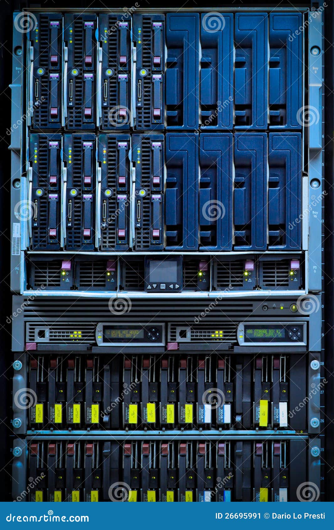 Server HDD stock image. Image of equipment, network, center - 26695991