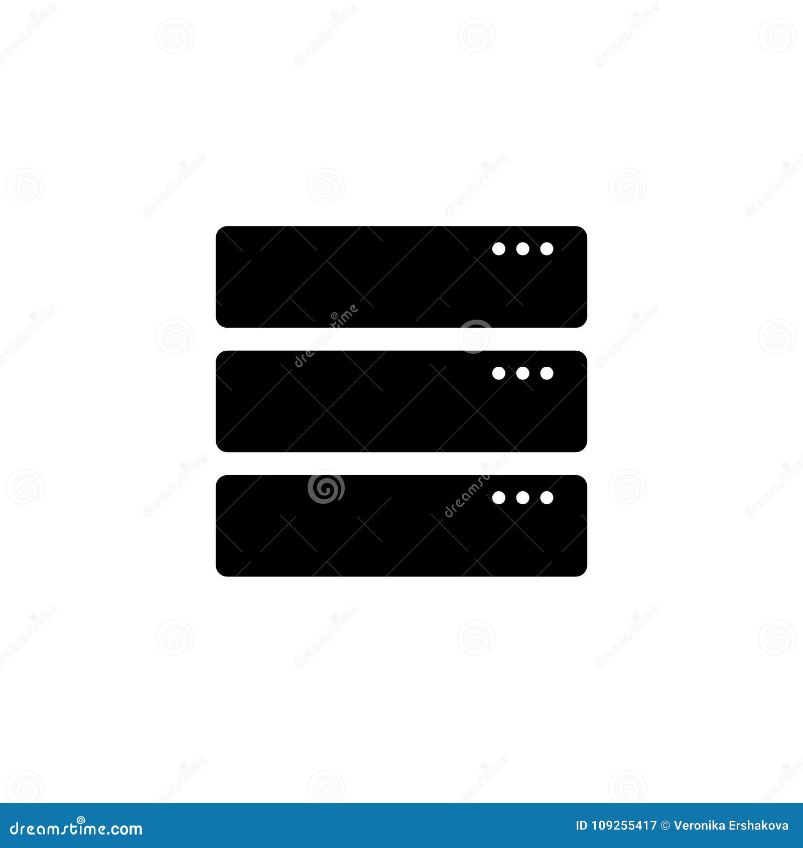 Computer Server Icon Flat