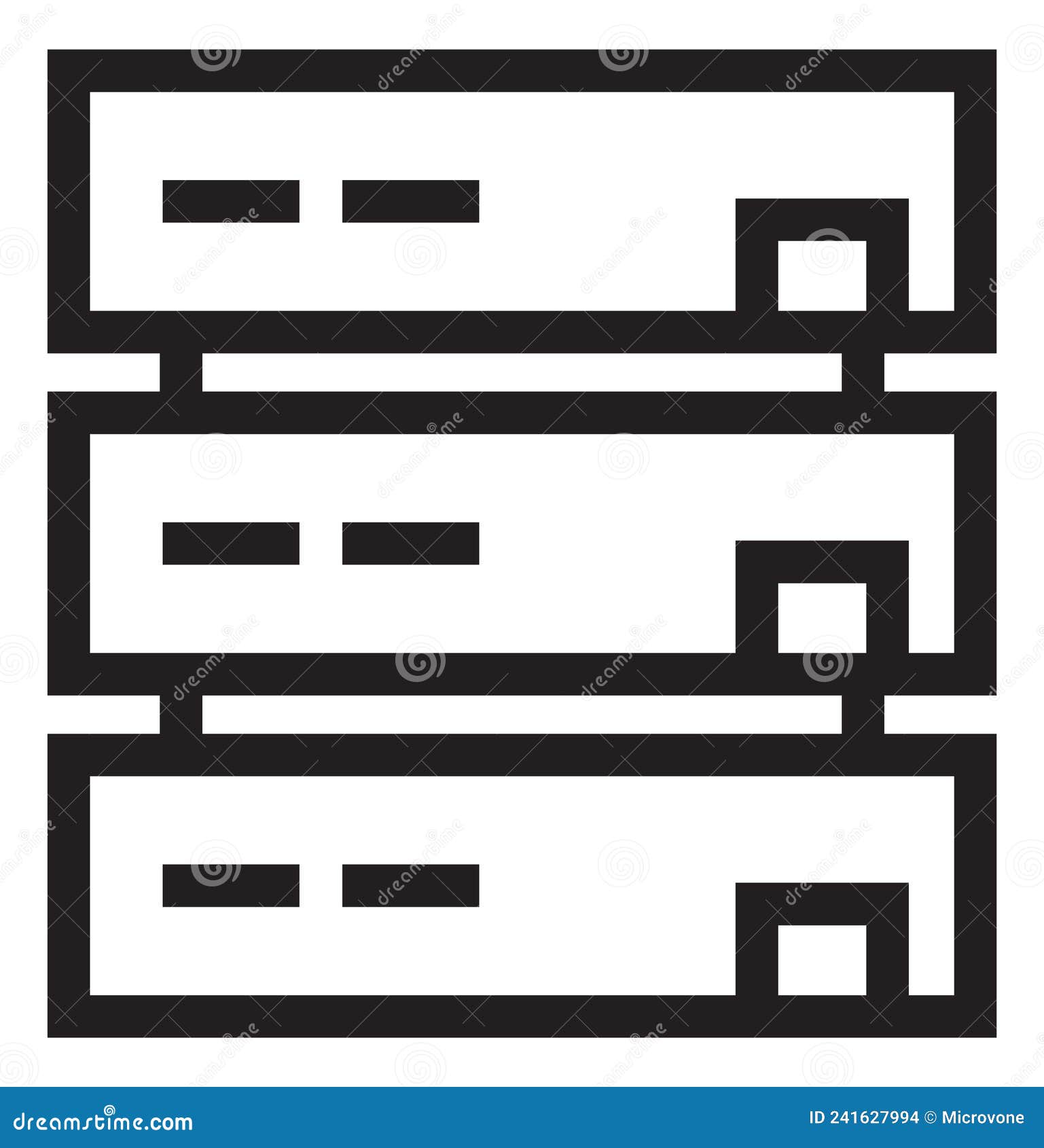 Server Icon. Data Center Symbol Stock Vector - Illustration of service ...