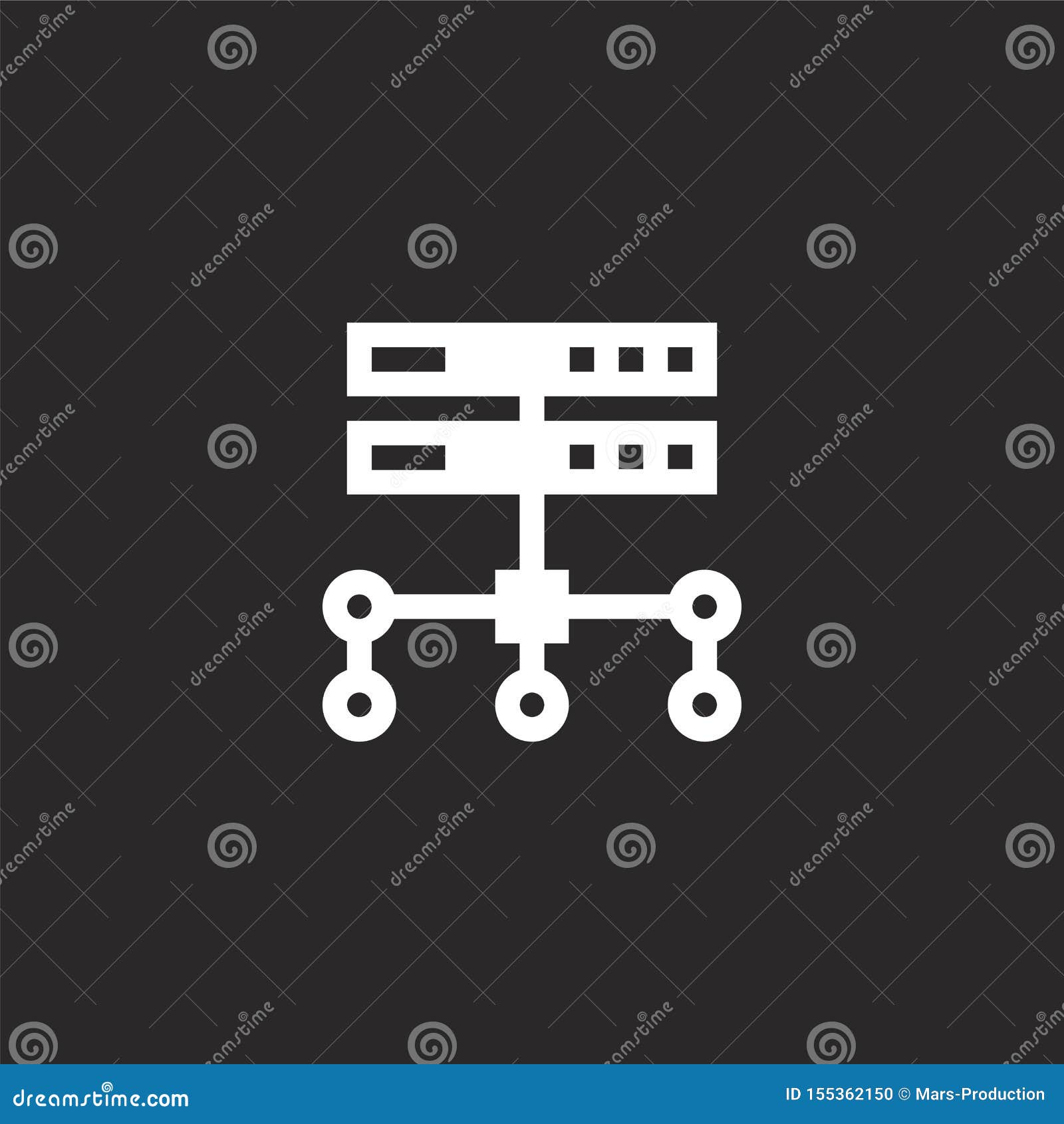 Server Icon. Filled Server Icon For Website Design And Mobile, App ...