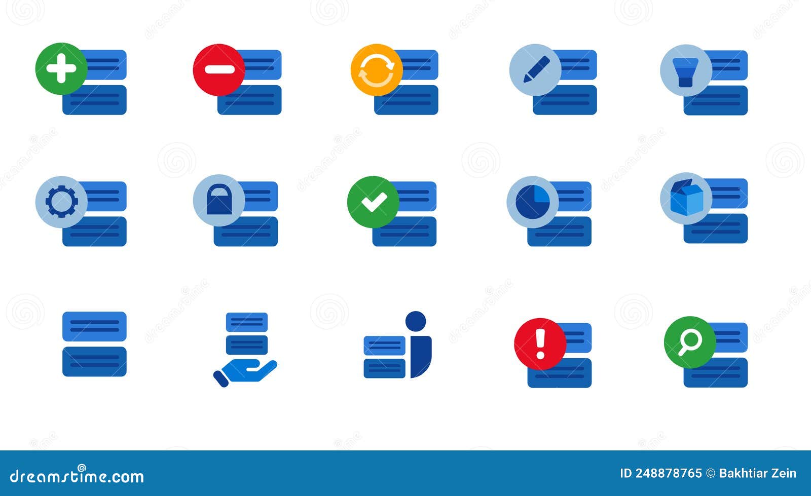 Server Icon Set Collection of Data Center Management Security Add ...